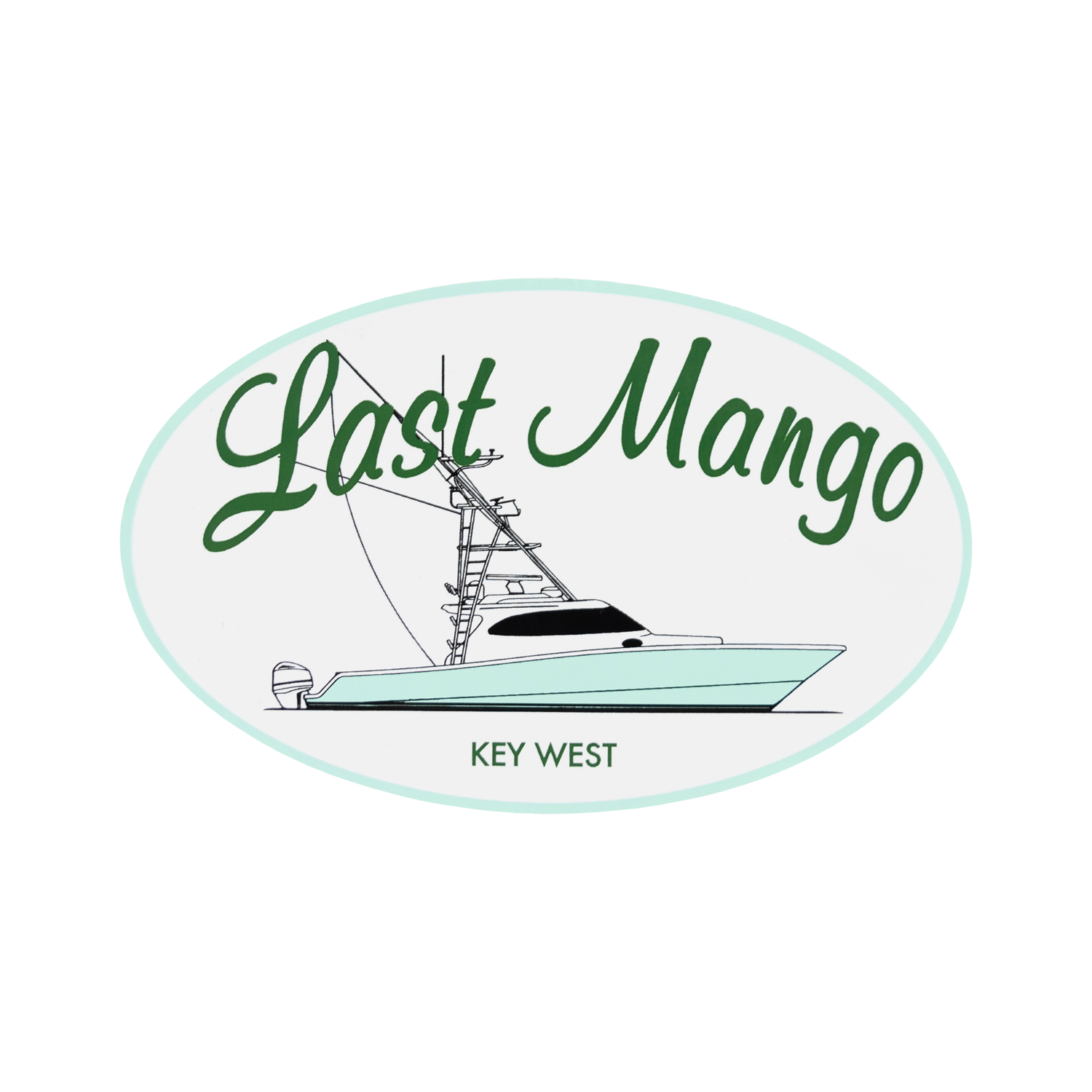 4.75" Last Mango Key West Sticker – Last Mango Boatworks